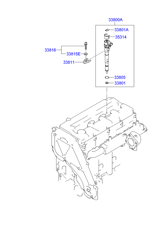 Кольцо форсунки топл 33813-4A000 | MOBIS | Автозапчасти на Zetra.com.ua